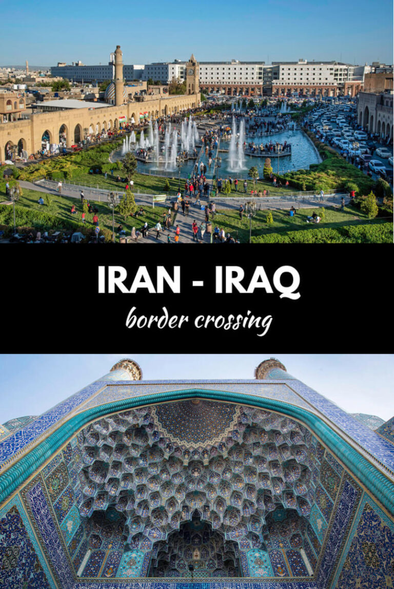 Iran-Iraq border crossing - Against the Compass